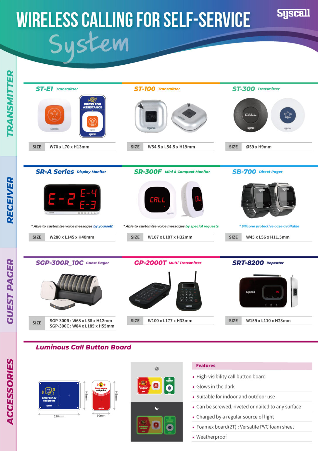 Syscall Solutions, Gas station & Laundromat self-service call button l ...